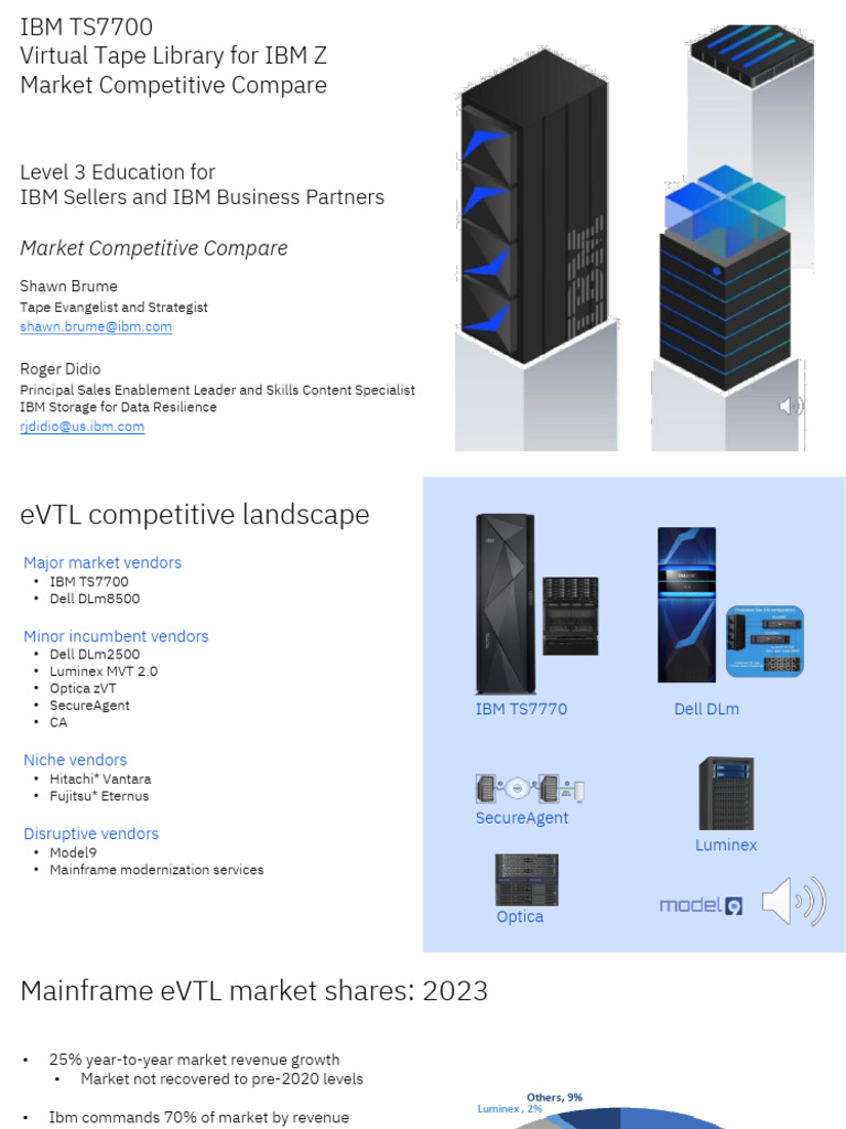 IBM TS7700 Market Competitive Compare Seller Presentation L3 - 2023-Dec ...