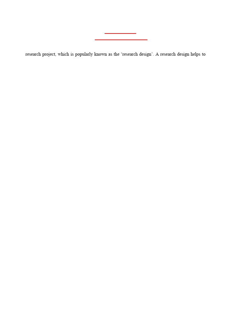 Module 2 Research Design Study Material | PDF