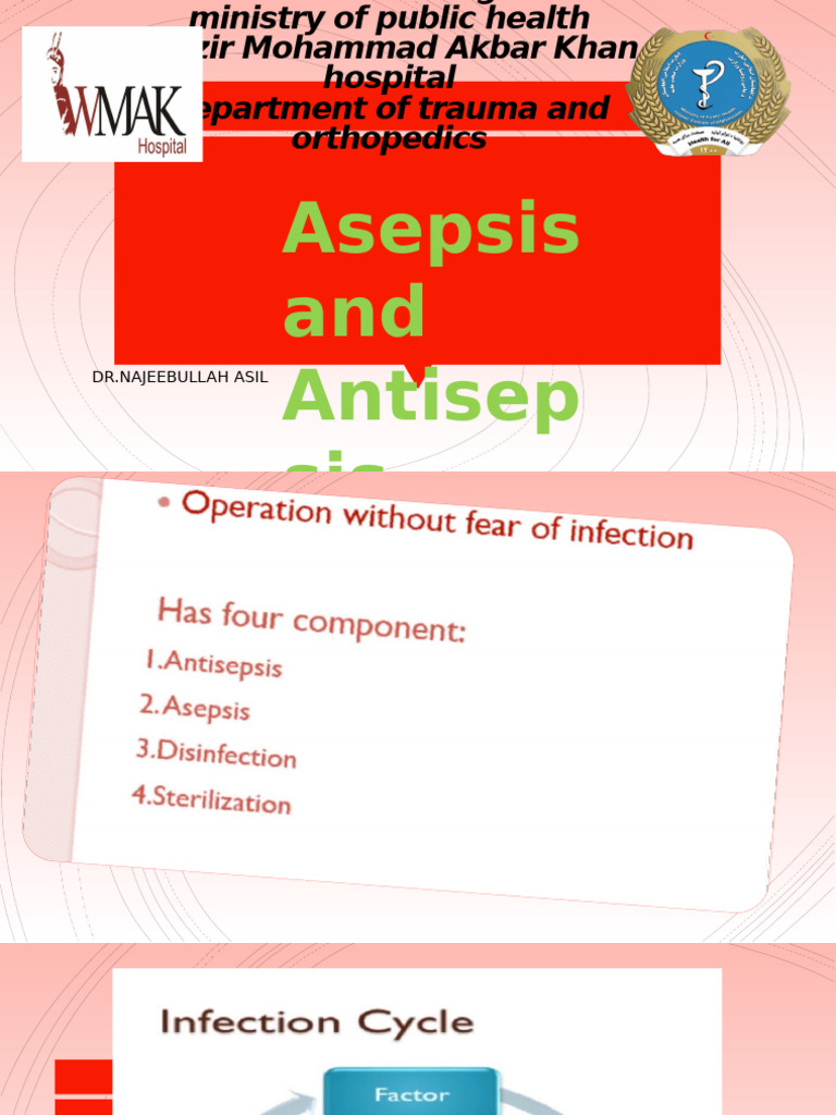 Asepsis and Antisepsis ppt.1 | PDF