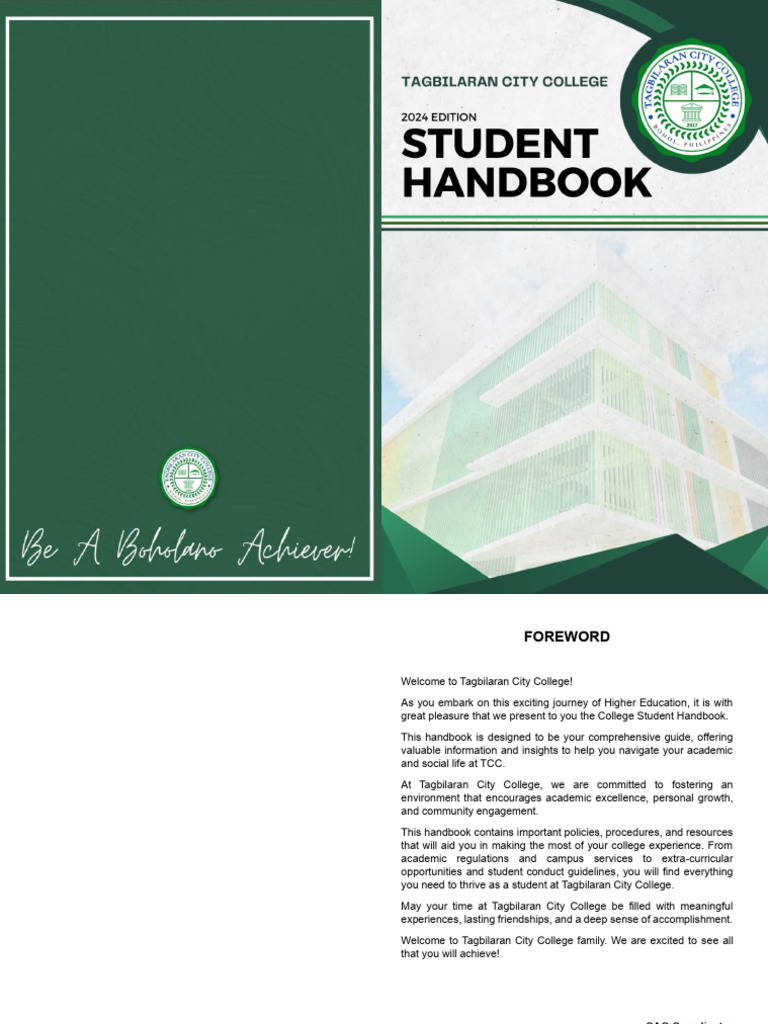 Student Handbook 2024 Edition | PDF