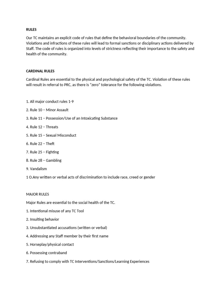 Rules | PDF