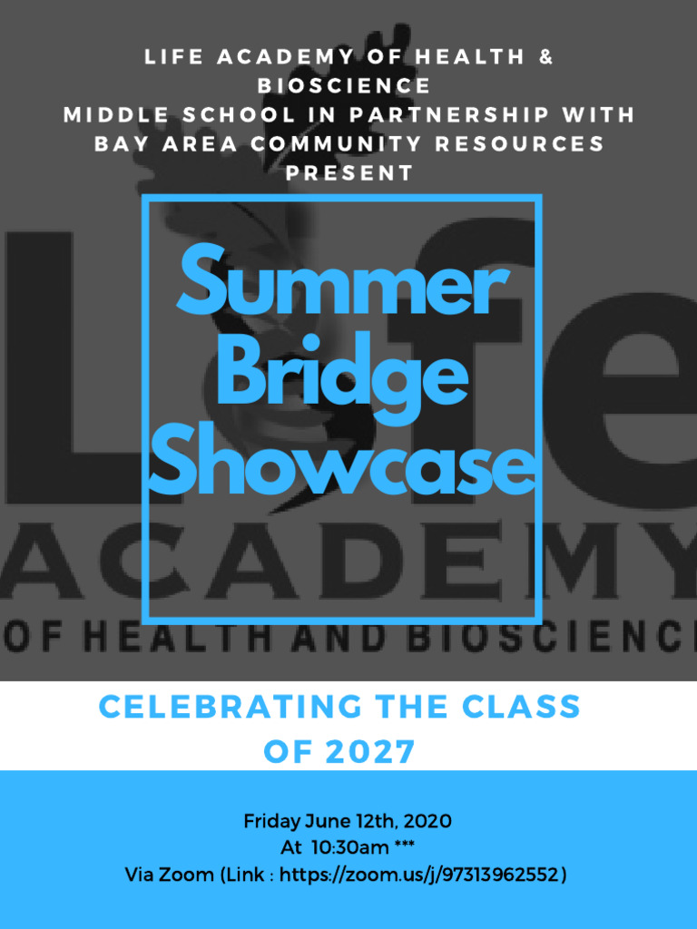 SummerBridge 2020 Flyer - Program | PDF