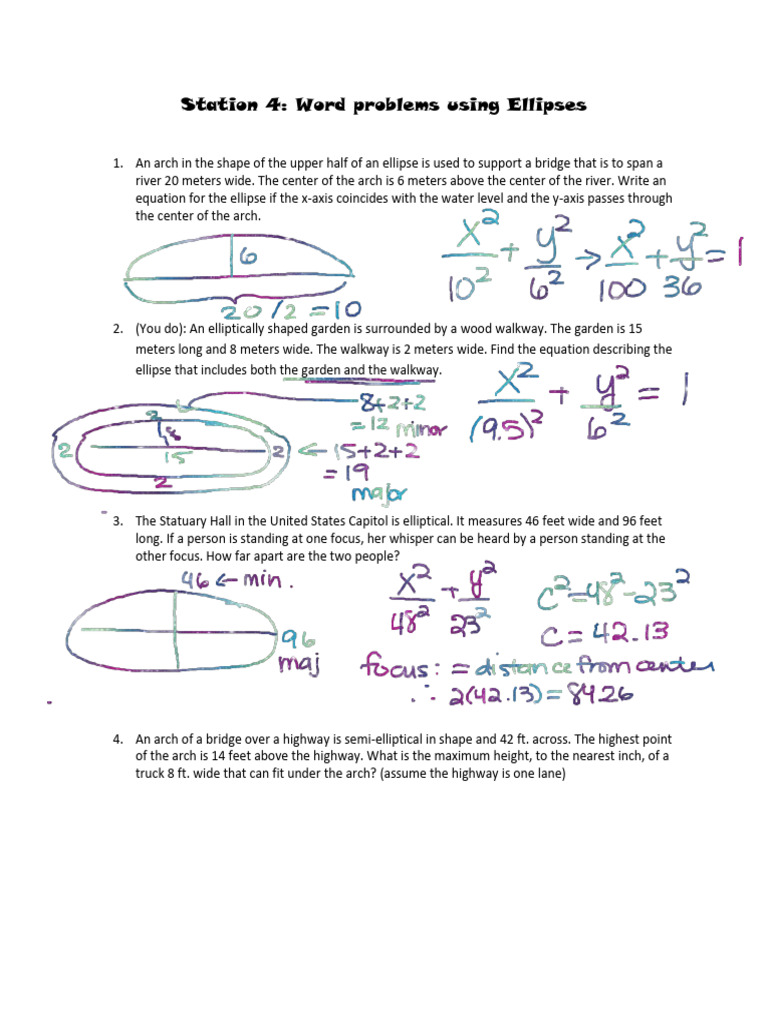 Station 4 - Solutions For Word Problems | PDF