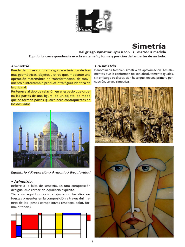 Simetría - Definiciones - Operaciones. | PDF