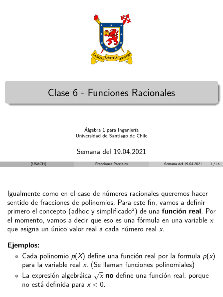 Clase 6 Algebra 1 | PDF