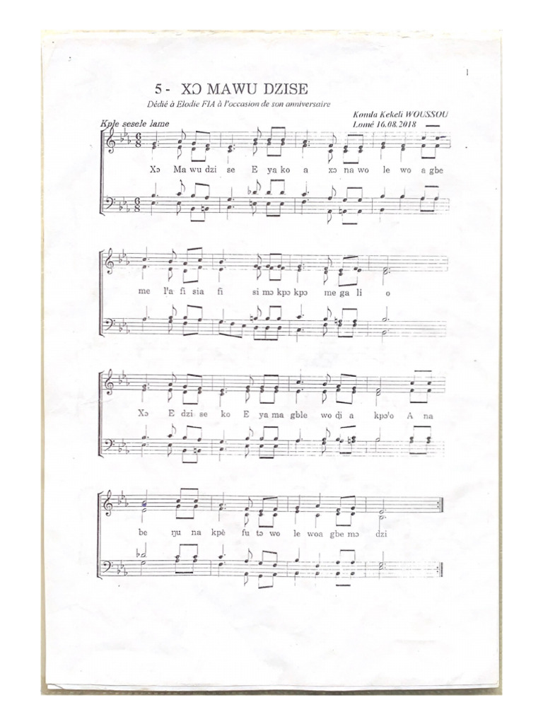 5 - Xo Mawu Dzise | PDF