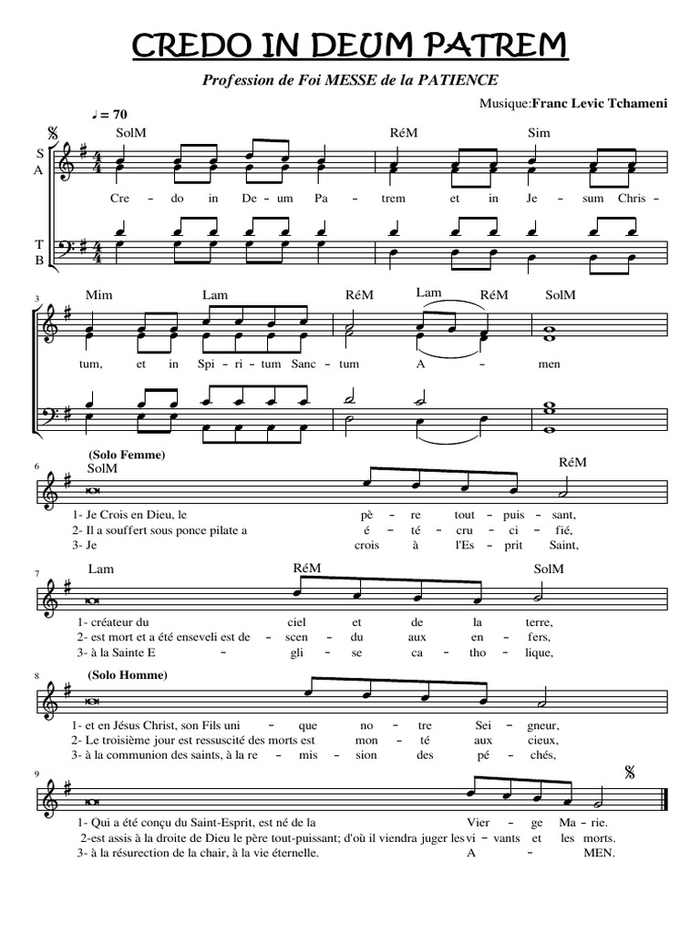 Crédo in Deum Patrem | PDF