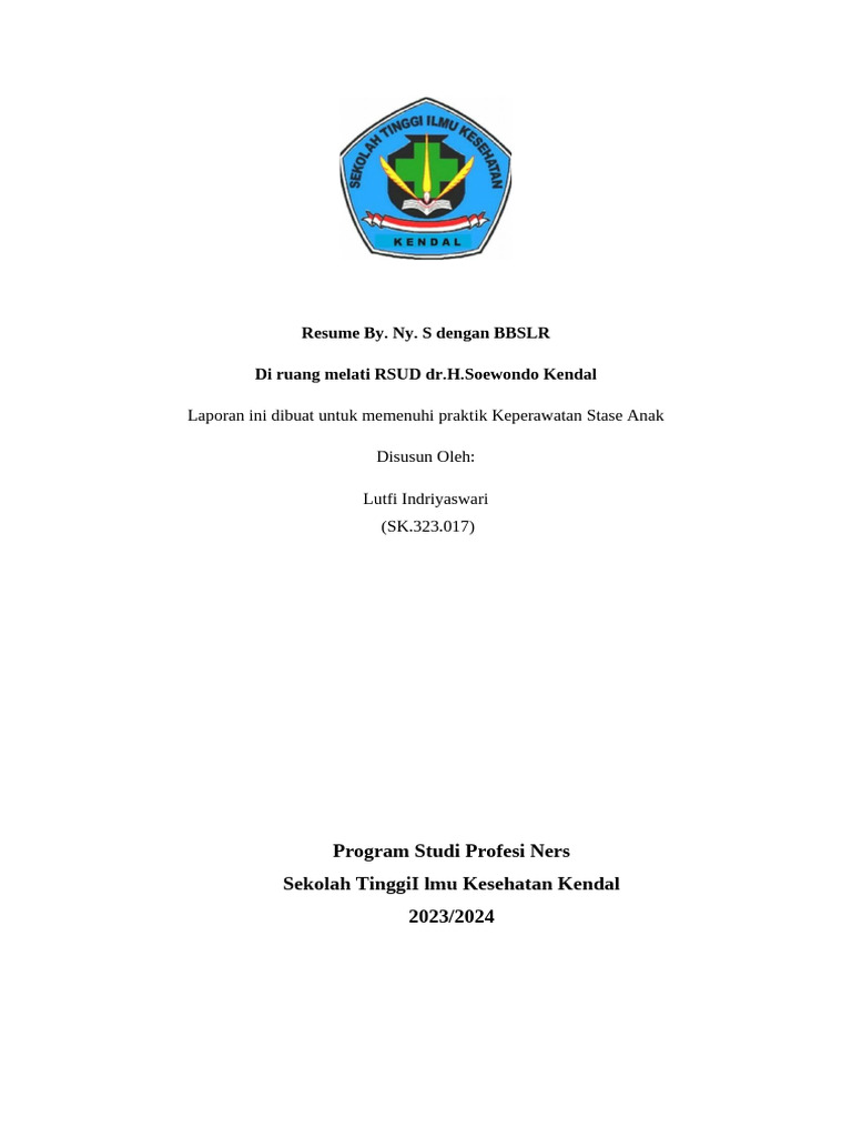 Resume BBSLR Lutfi | PDF
