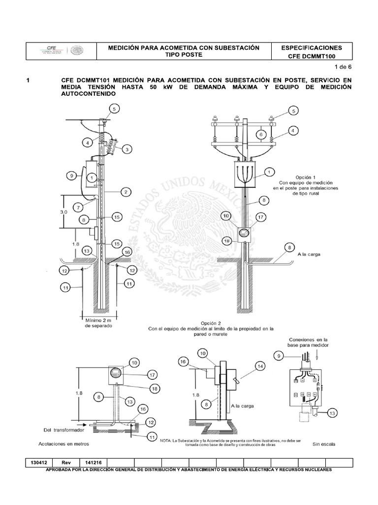 Medicion en Poste Con Medidor Autocontenido | PDF