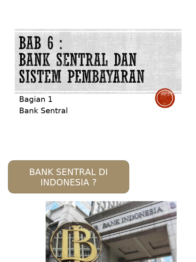 Bab 6 Bank Sentral | PDF