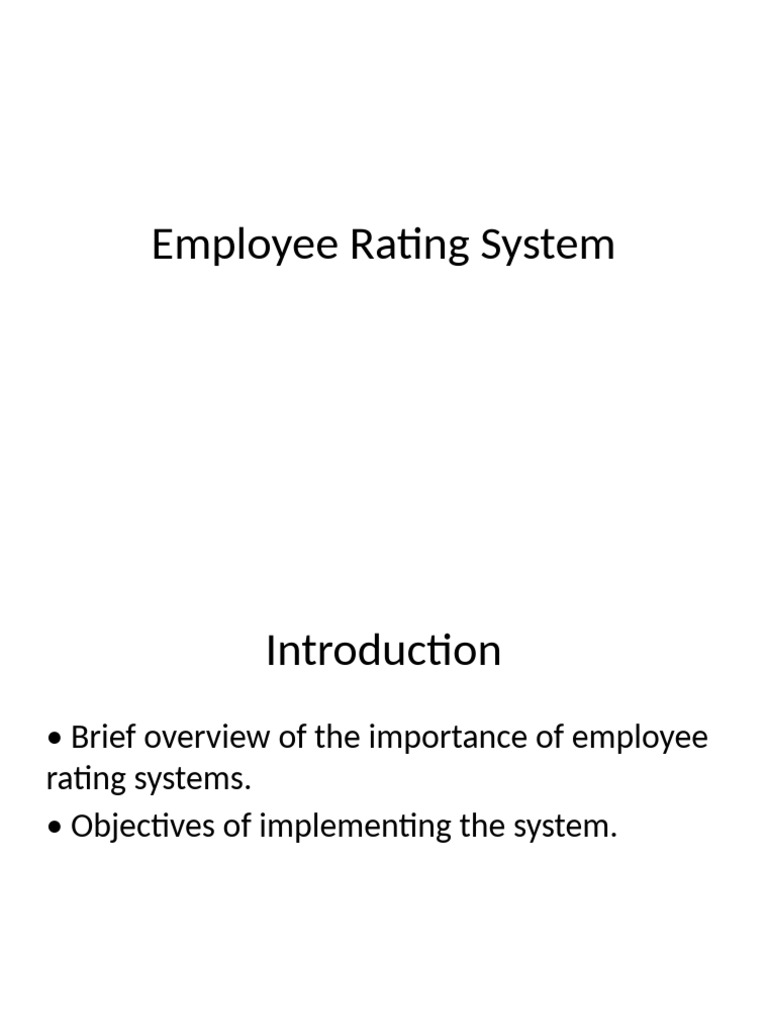 Employee Rating System | PDF