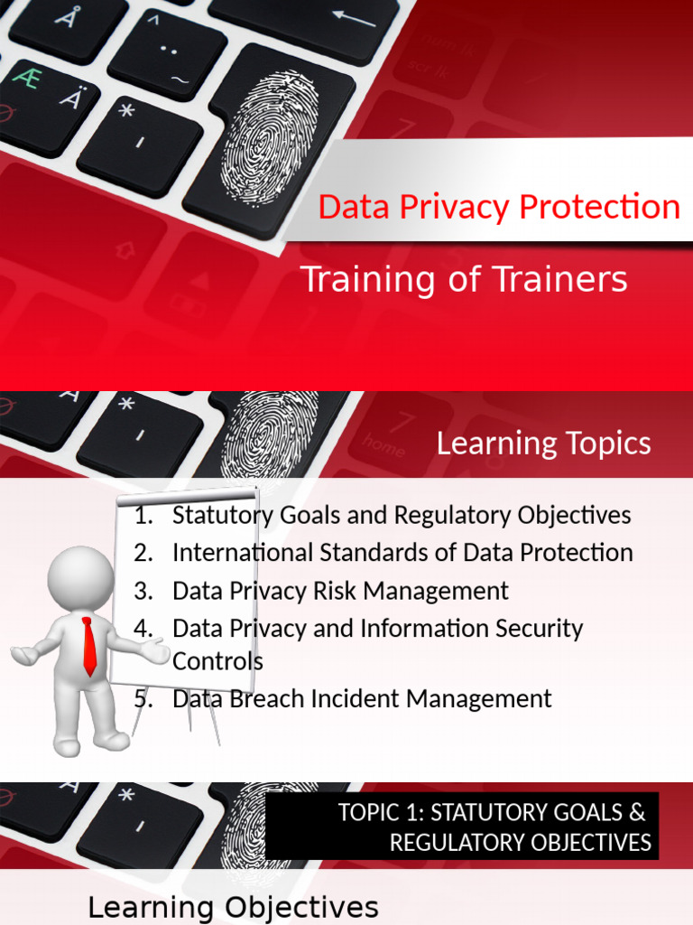 Day 1 Data Privacy Statutory Goals Regulatory Objectives | PDF ...