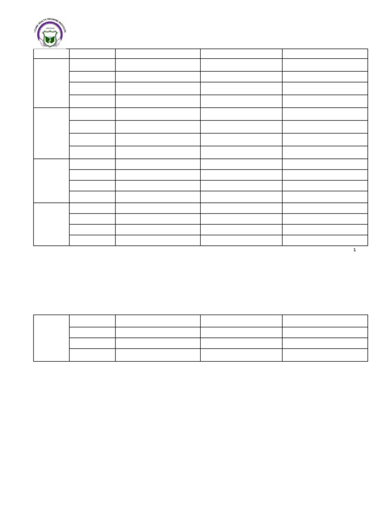CA 1 Timetable September 2024 | PDF