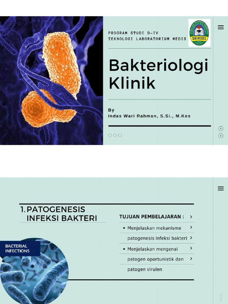 Patogenesis Bakteri | PDF