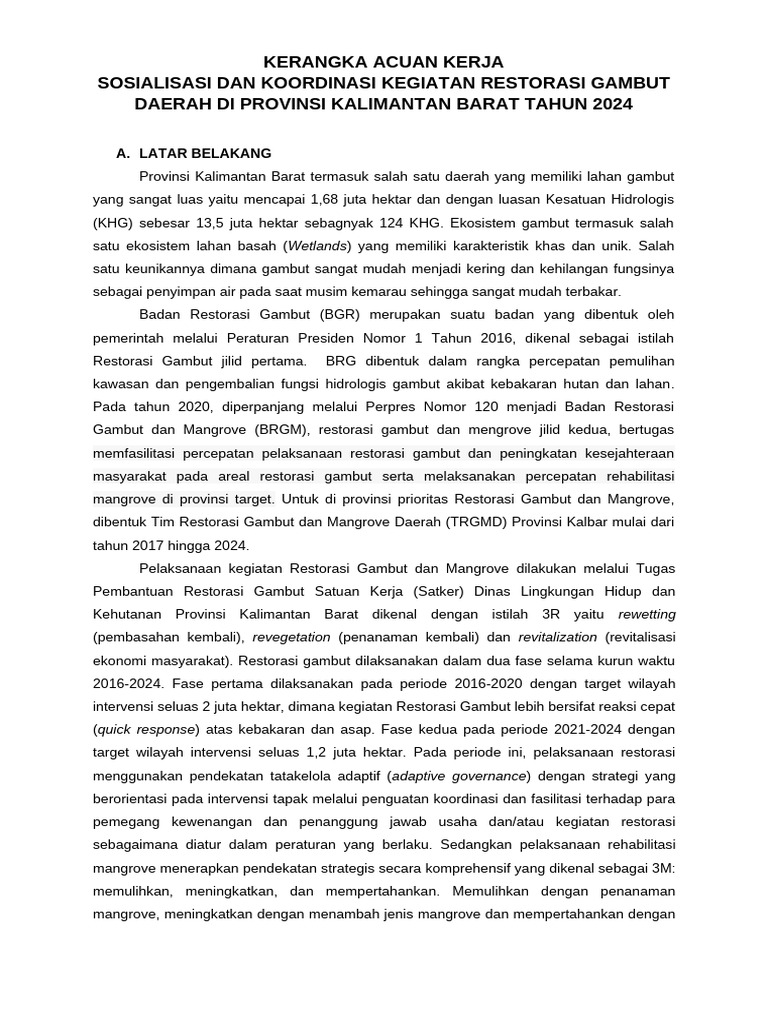 DRAFT KAK - RUNDOWN - Sosialisasi - KKU - 2024 - Fix | PDF