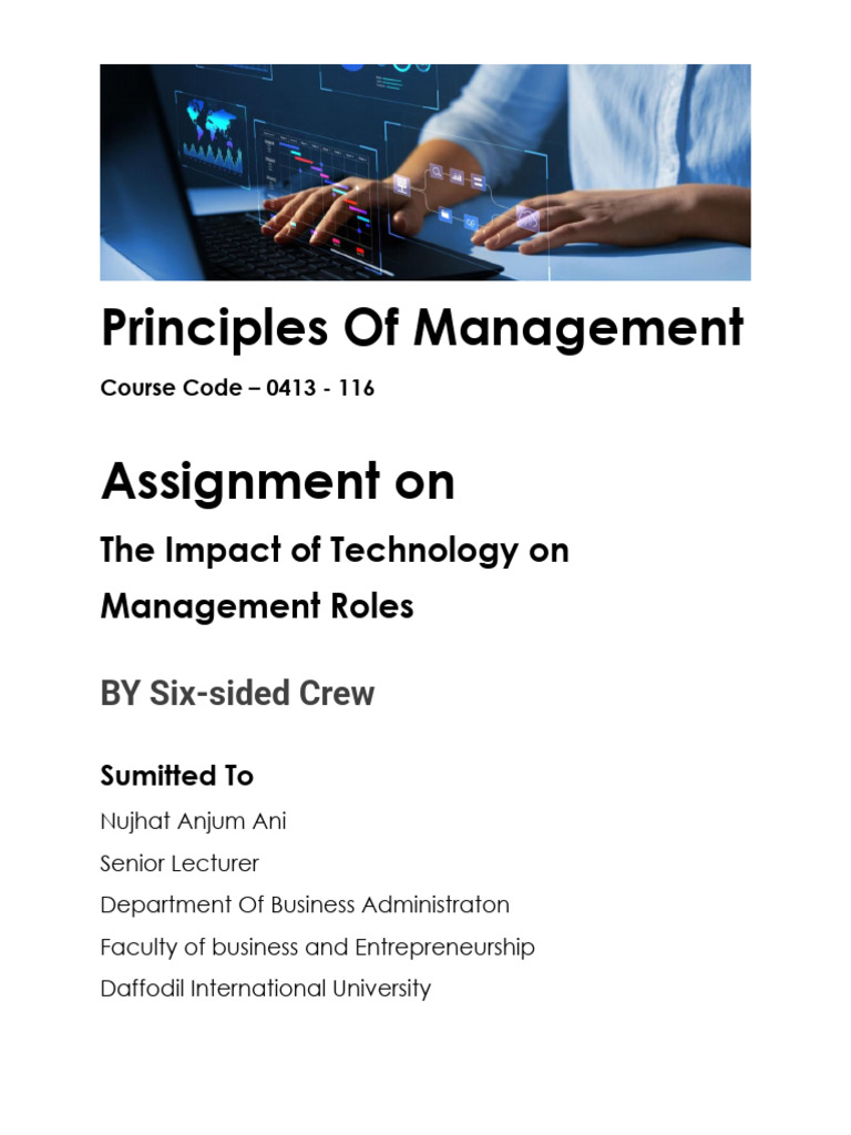 Principles of Management Assigment | PDF