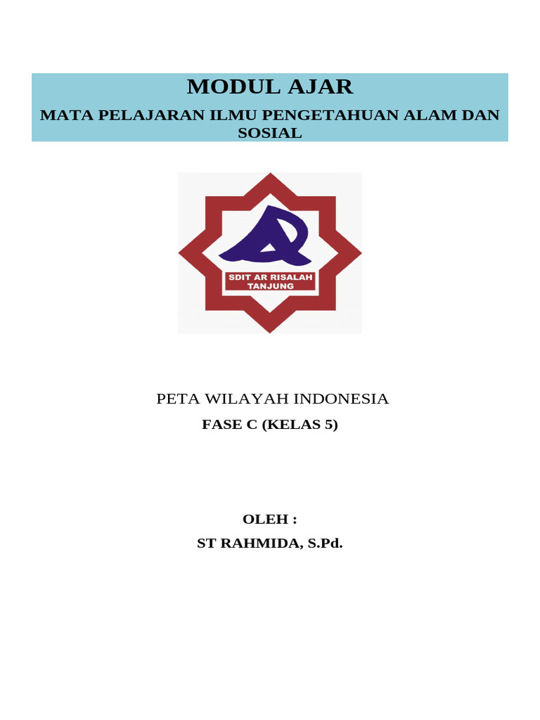 Cover Bab 9 Ipas Modul Ajar | PDF