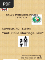 Anti-Child Marriage Law (RA 11596) | PDF | Marriage | Child Marriage
