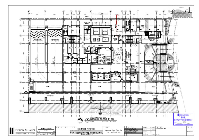 A-2.02 - Ground Floor Plan (Podium-Retail & Main Lobby) | PDF