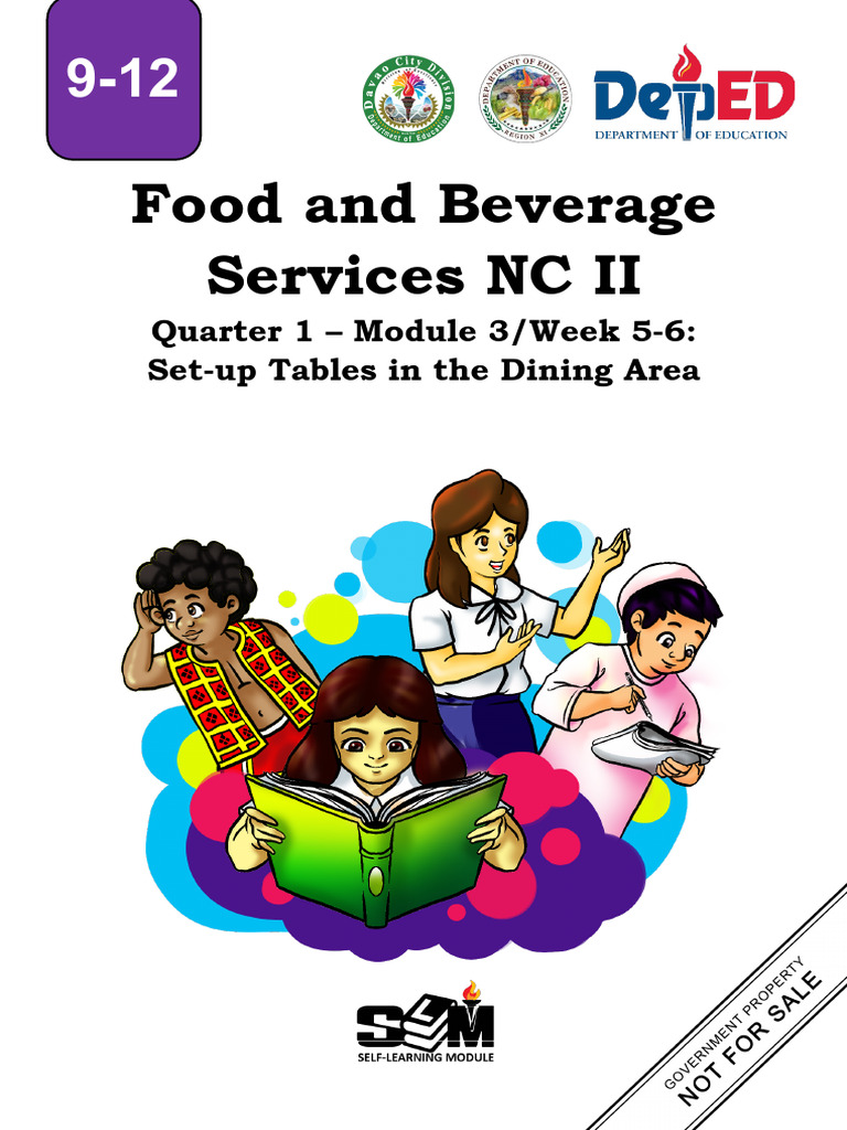Q1 Food and Beverage Services 9-12 - Module 3 (W5-6) | PDF | Learning ...