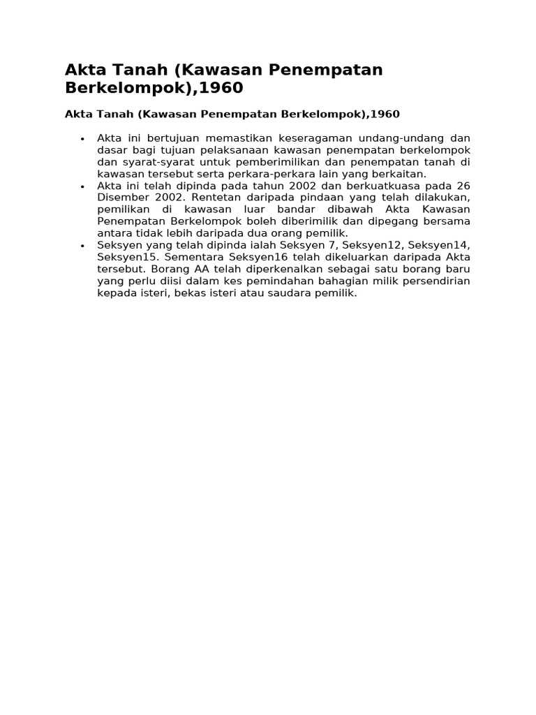 Akta Tanah GSA | PDF