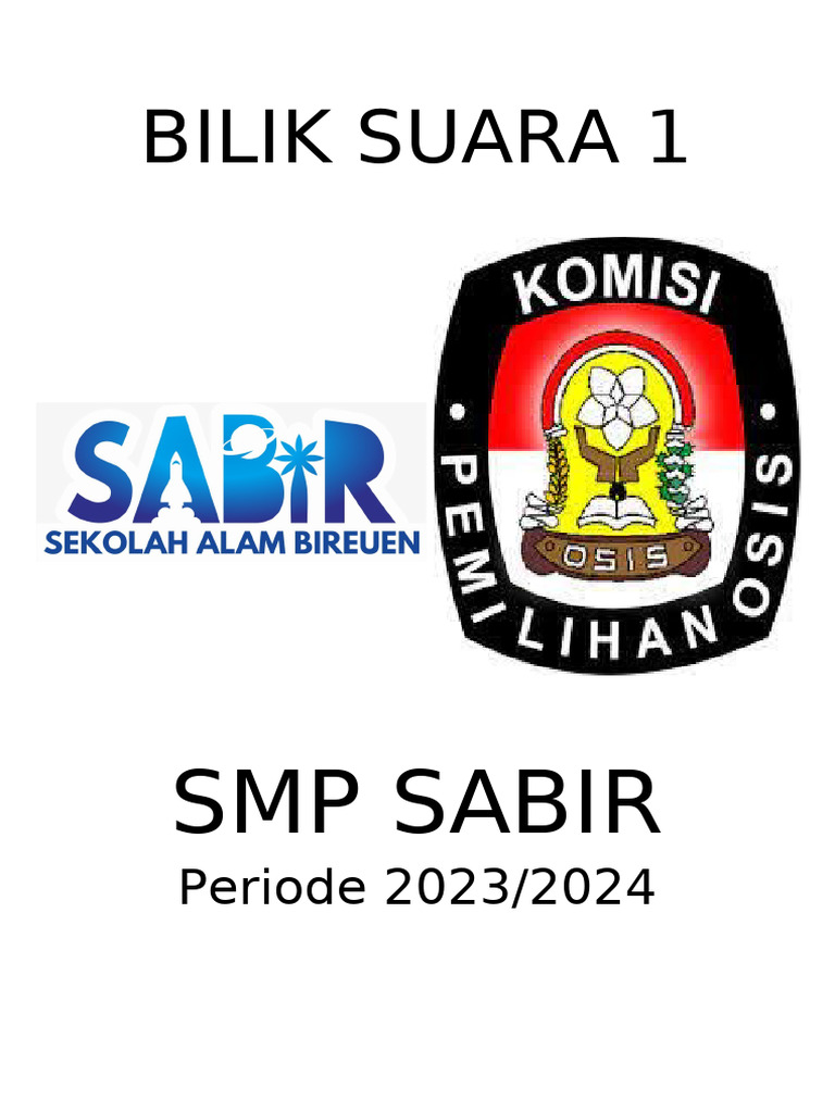 Bilik Suara 1 Dan 2 Tipe 3 | PDF