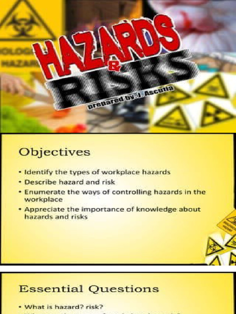Hazard and Risk Grade 8 Module 4 | PDF