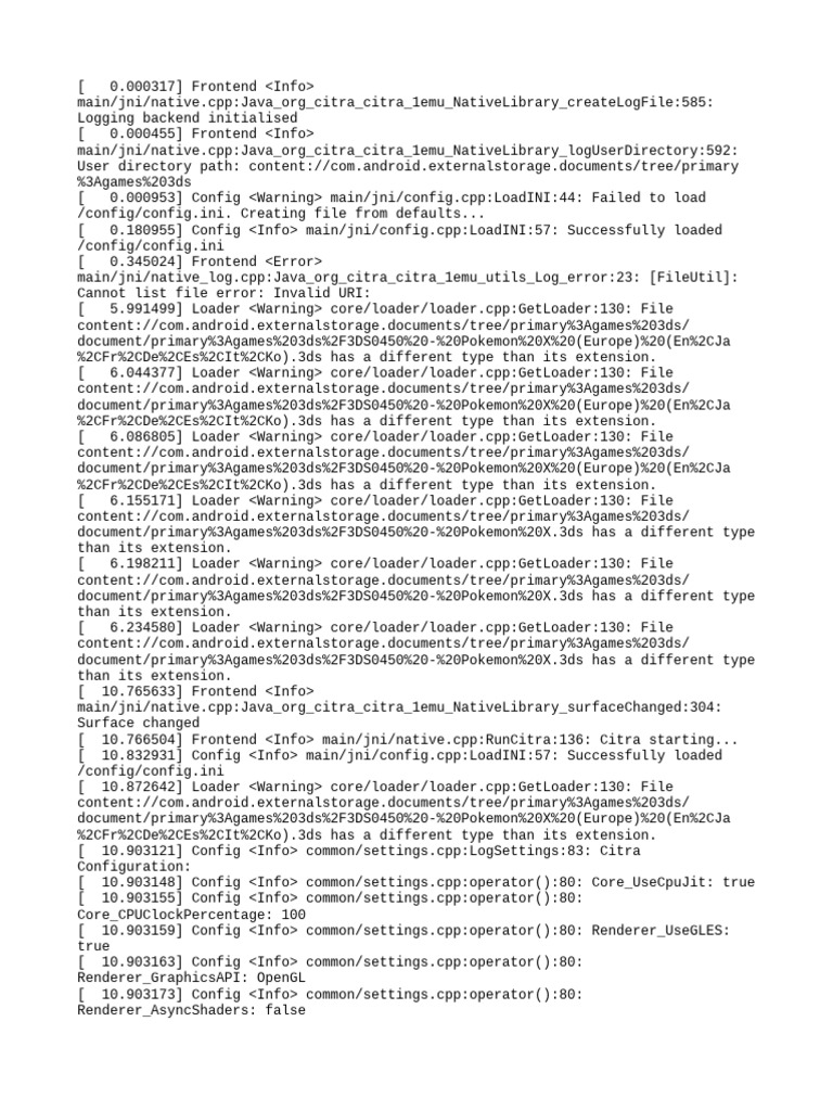 Citra Log - Txt.old | PDF