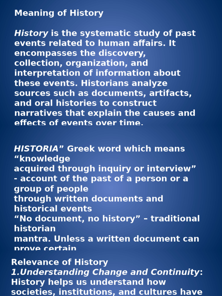 RPH History 1 | PDF