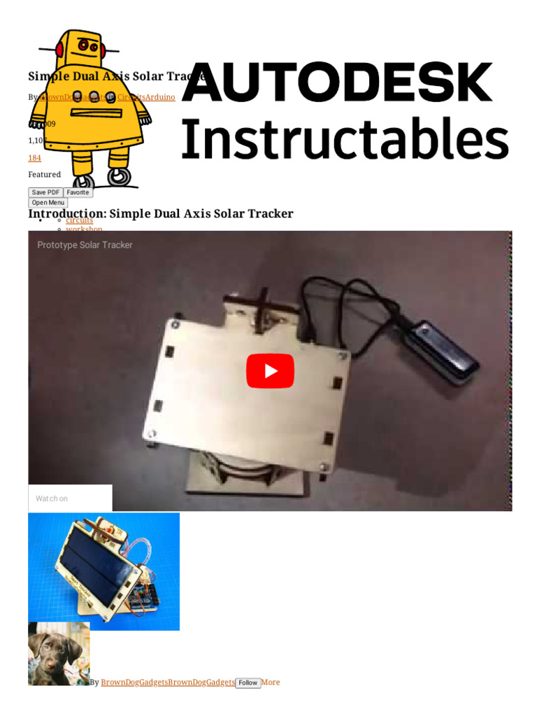 Simple Dual Axis Solar Tracker - 23 Steps (With Pictures ...