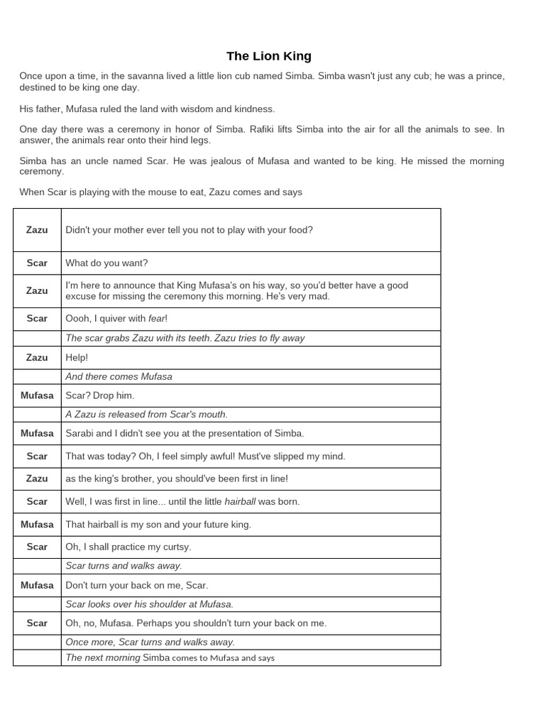 The Lion King | PDF