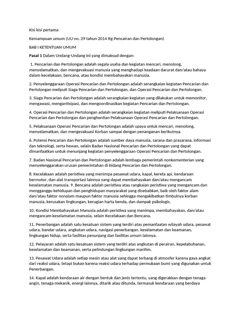 Kisi Kisi Pertama - Docx Oning | PDF