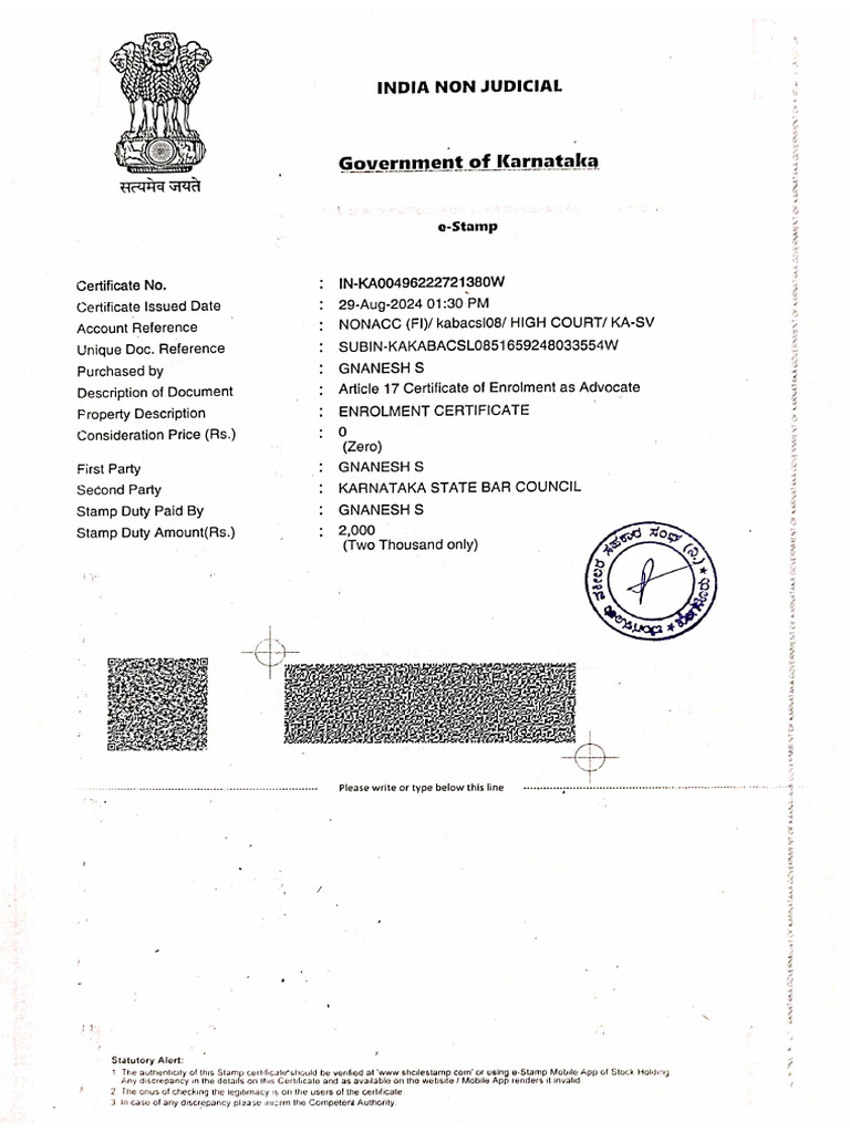 E-Stamp Notes. | PDF