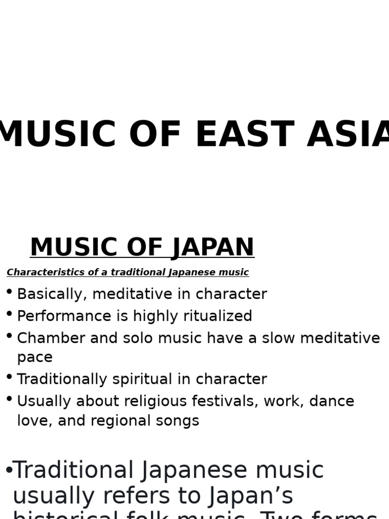 Music of East Asia | PDF