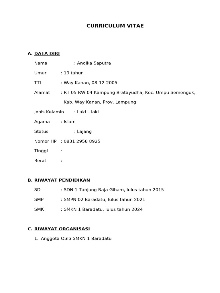 Curriculum Vitae | PDF