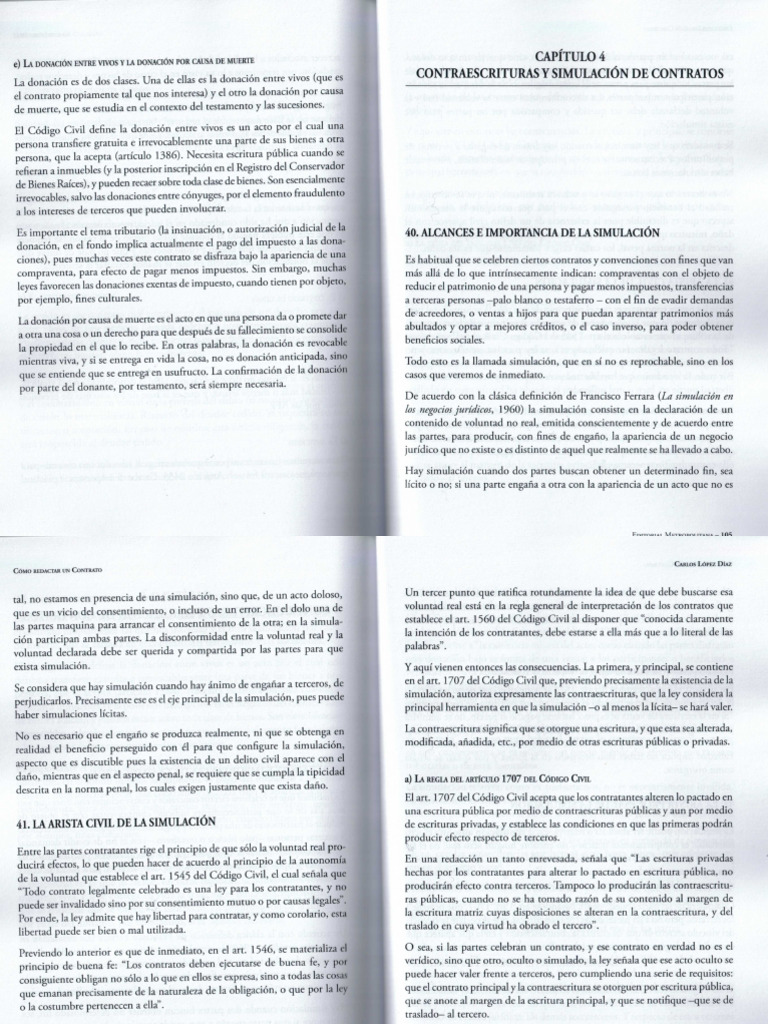 López Díaz - Cómo Redactar Un Contrato-52-57 | PDF