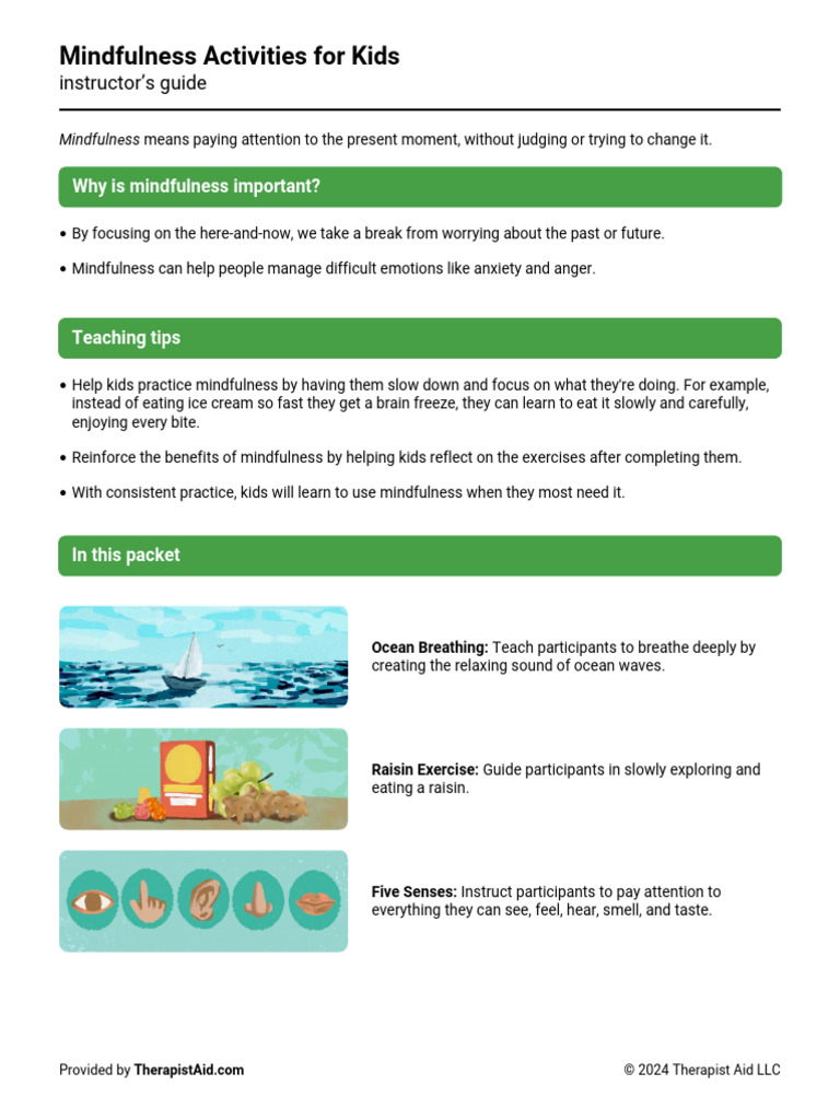 Mindfulness For Children | PDF