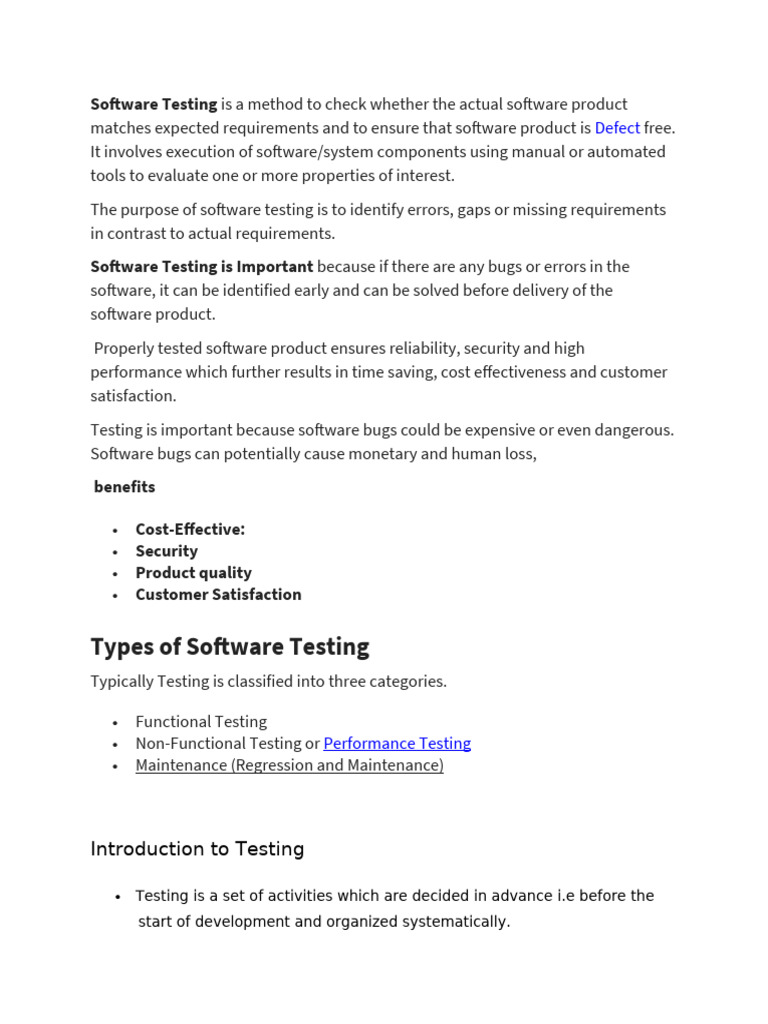 Software Testing Unit 3 | PDF | Software Testing | Computers Software Testing Unit 3 | PDF | Software Testing | Computers