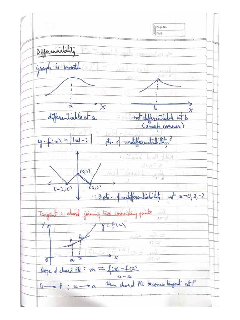 Differentiability 1 | PDF