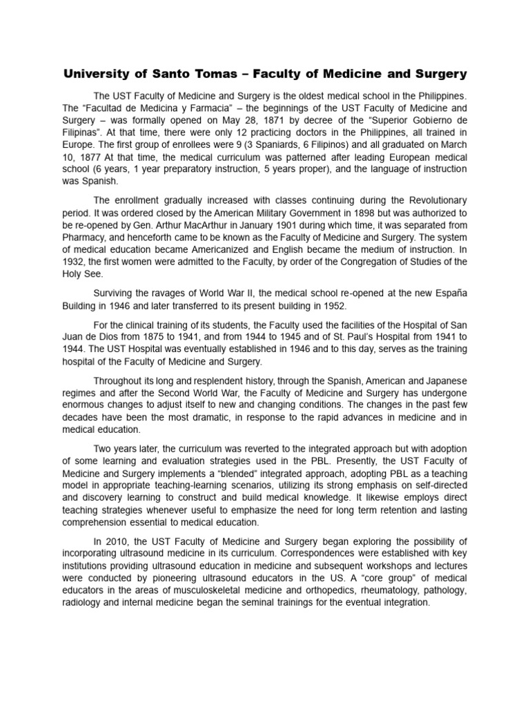 UST FMS Information | PDF