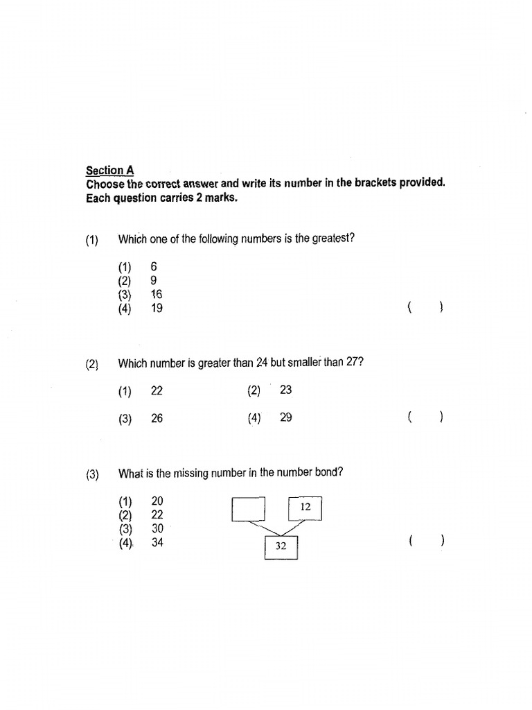 Primary 1 Math 1 | PDF