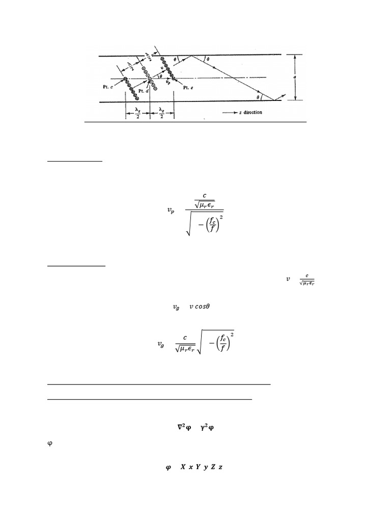 Derivation of Rectangular Waveguide | PDF