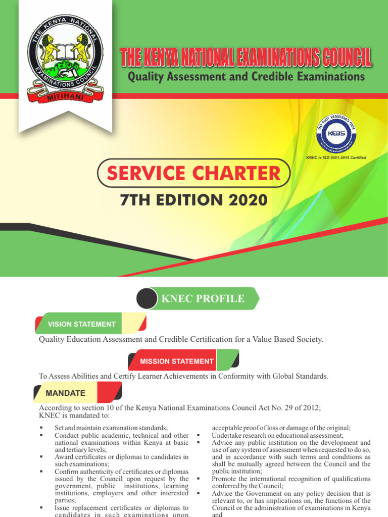 SERVICE CHARTER English Booklet Final 7th Edition | PDF