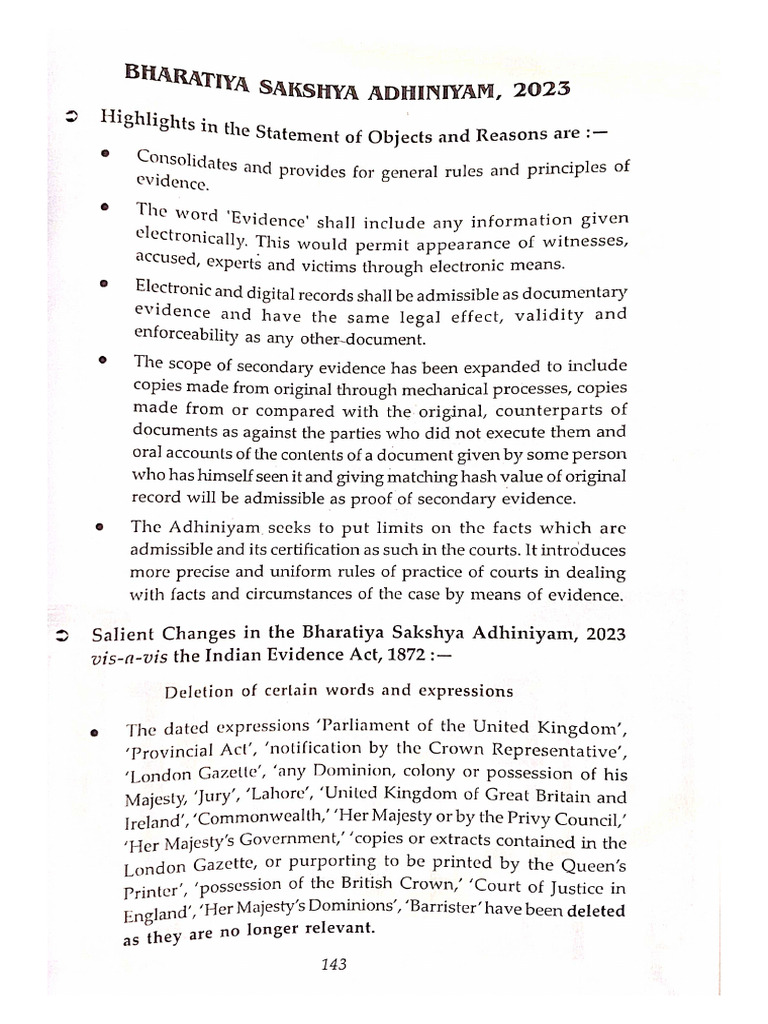 Changes In Evidence 2 Pdf