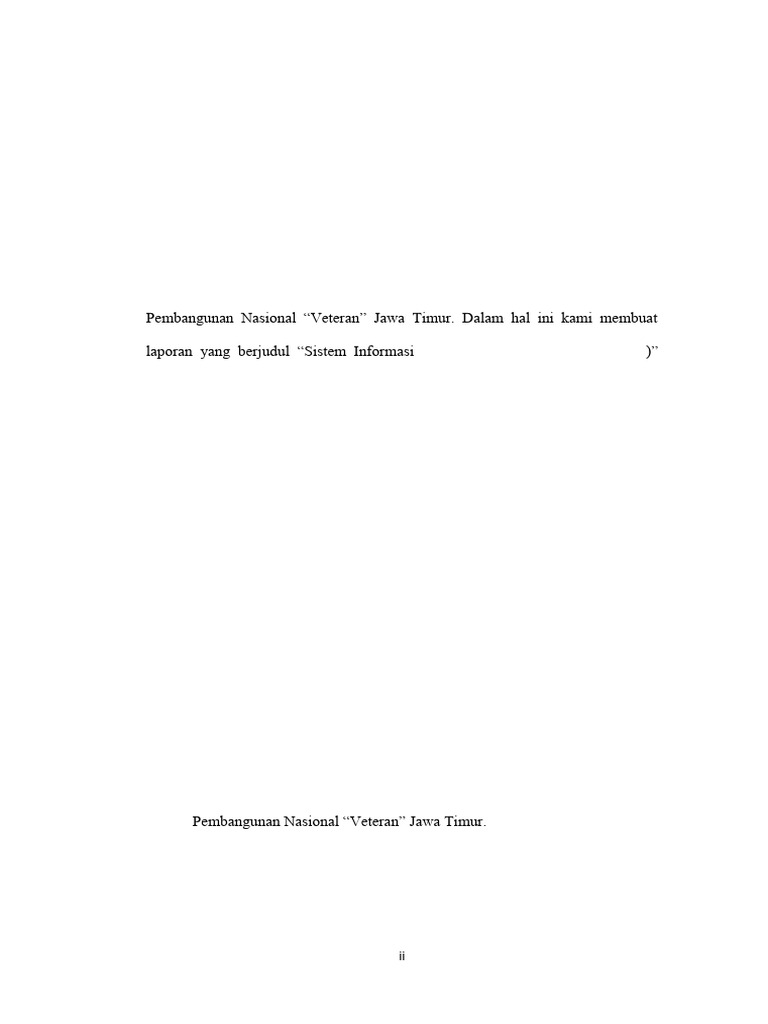 Kata Pengantar-Proposal PKL | PDF