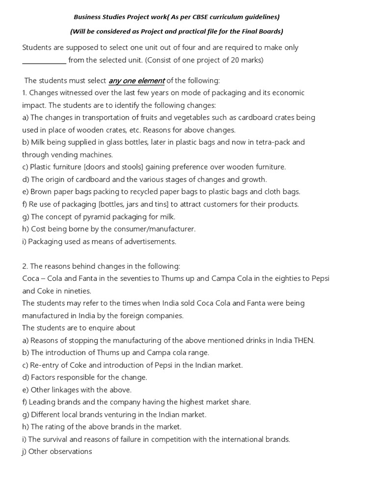 Business Studies Project Work | PDF | Stocks | Business