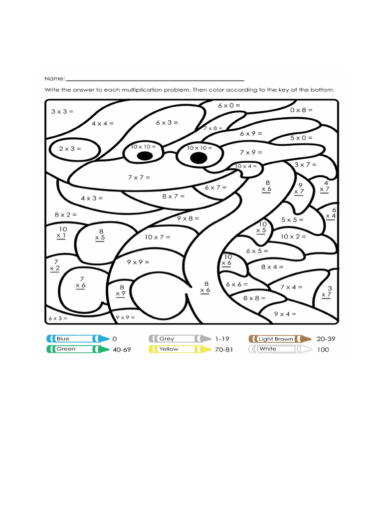 Multiplying Polynomials Coloring Activity Worksheet Answer Key - JPG | PDF