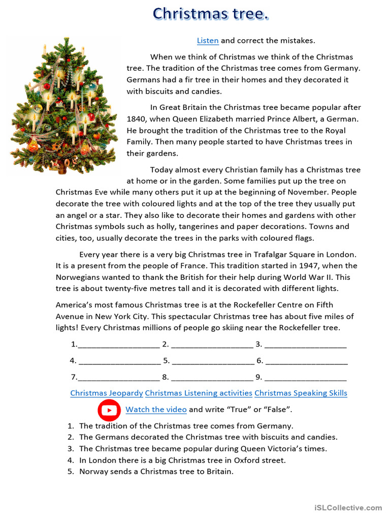 Christmas Tree. History and Traditions | PDF