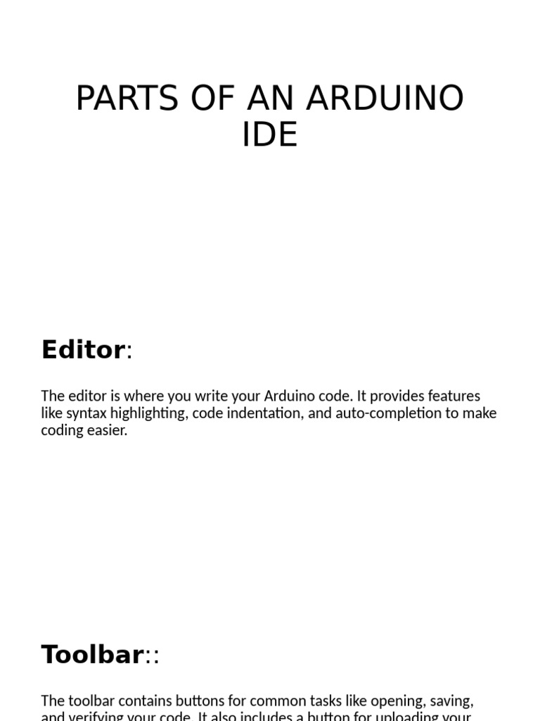 Parts Of An Arduino Ide Program Pdf