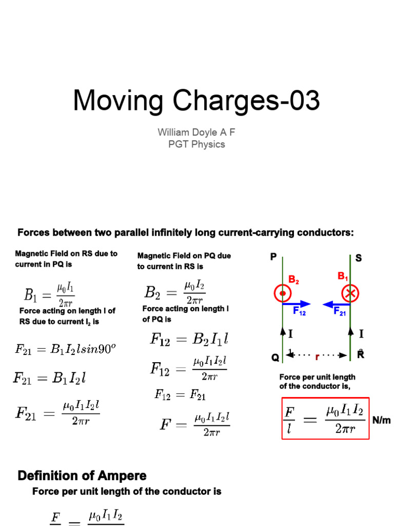 Moving Charges and Magnetism-03 | PDF
